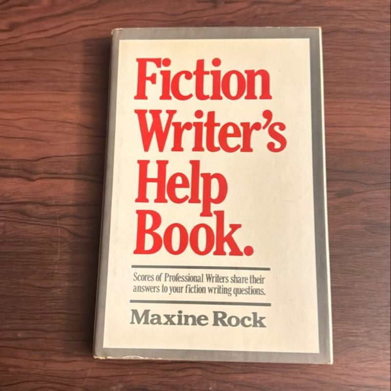 The Fiction Writer's Help Book by Maxine Rock, Hardcover | Pangobooks