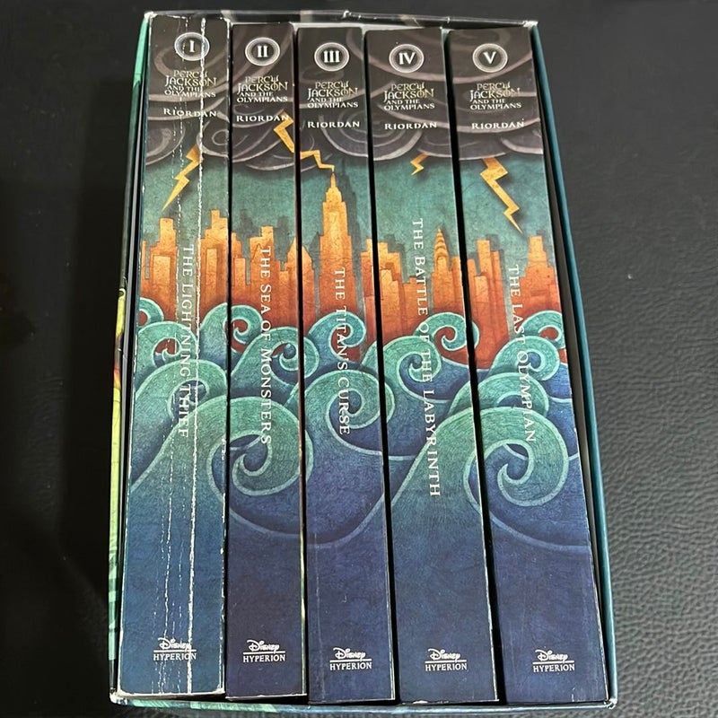 Percy Jackson And The Olympians 5 Book Paperback Boxed Set New Covers