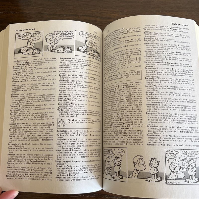 The Merriam-Webster and Garfield Dictionary by Merriam-Webster ...