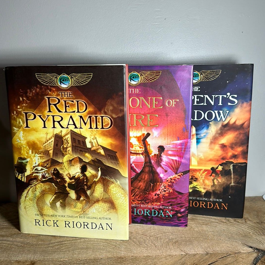 Red pyramid, throne of fire, serpents shadow. by Rick Riordan ...