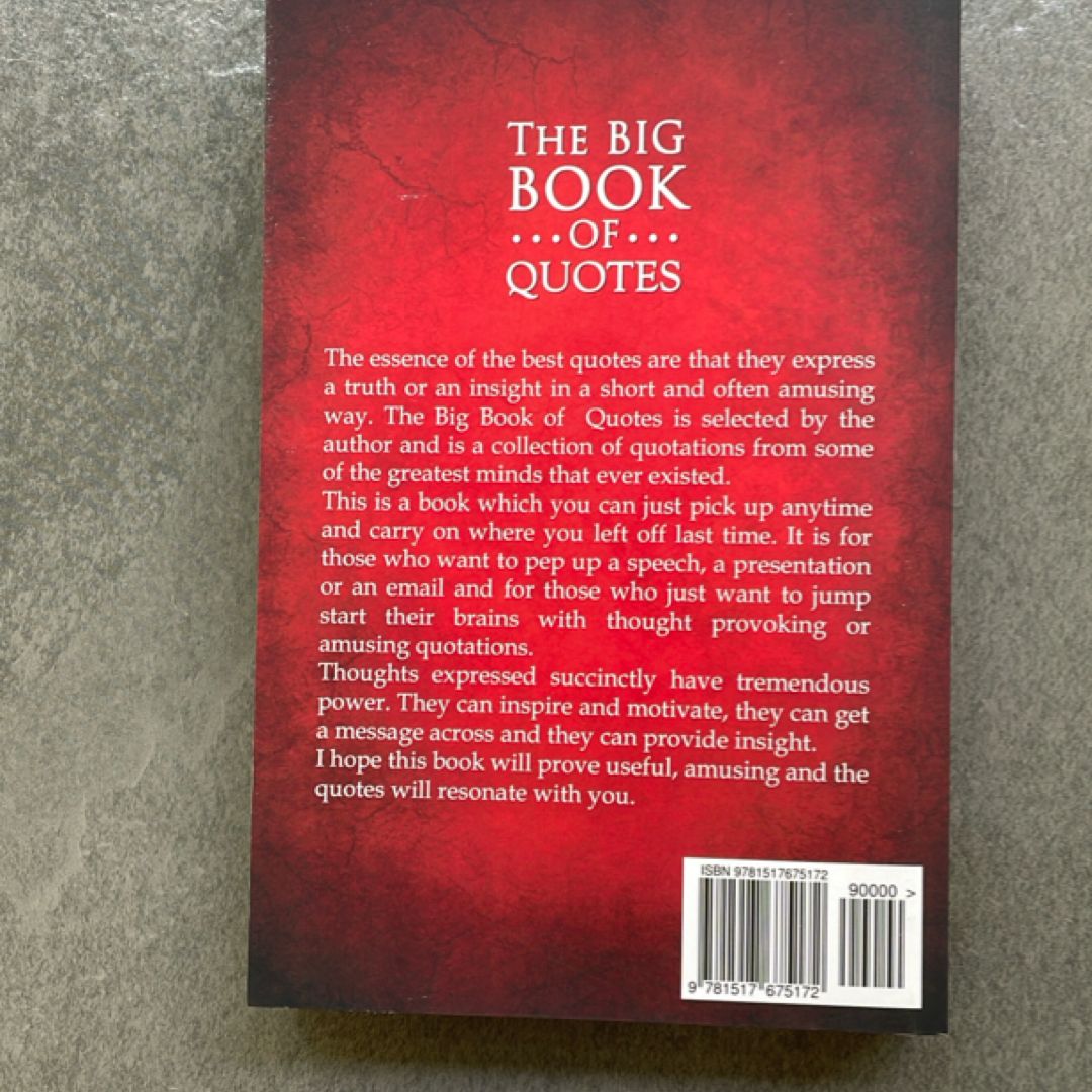 The Big Book of Quotes by M. Prefontaine
