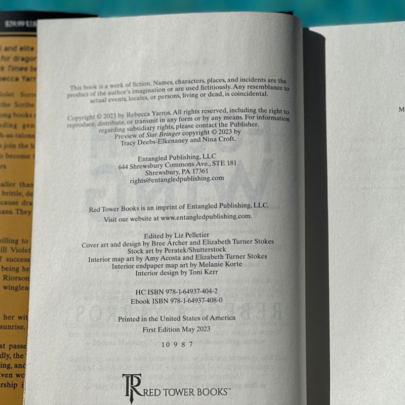 Fourth Wing and Iron Flame First Editions Two Books Bundle by Rebecca ...