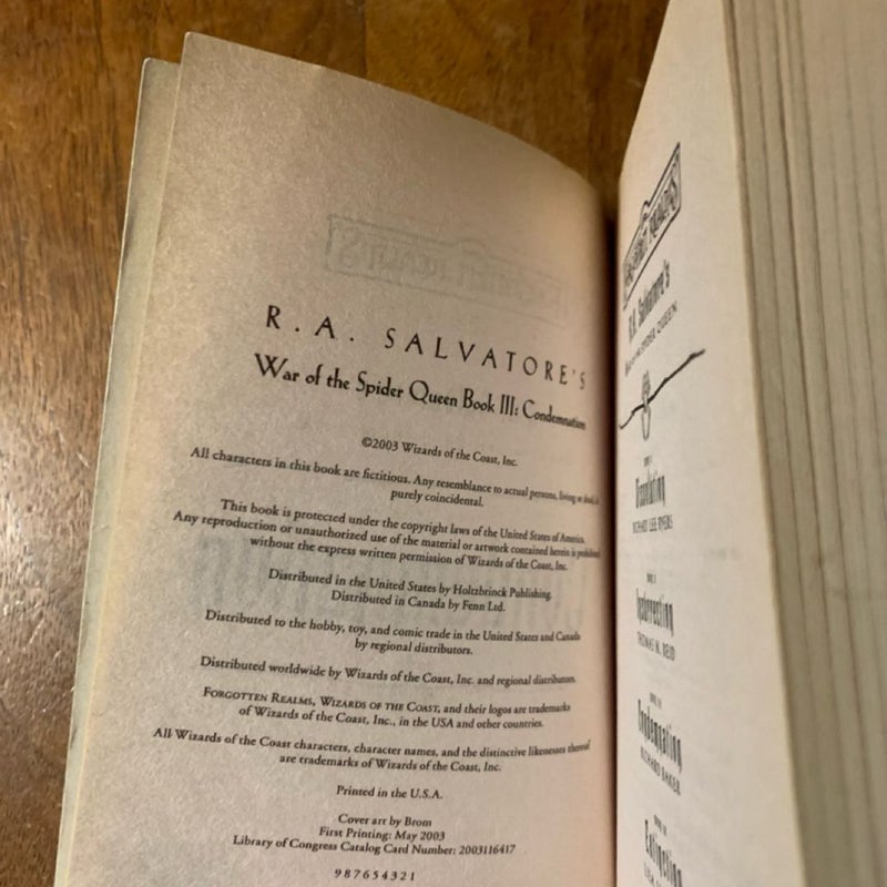 Condemnation by Richard Baker, R. A. Salvatore
