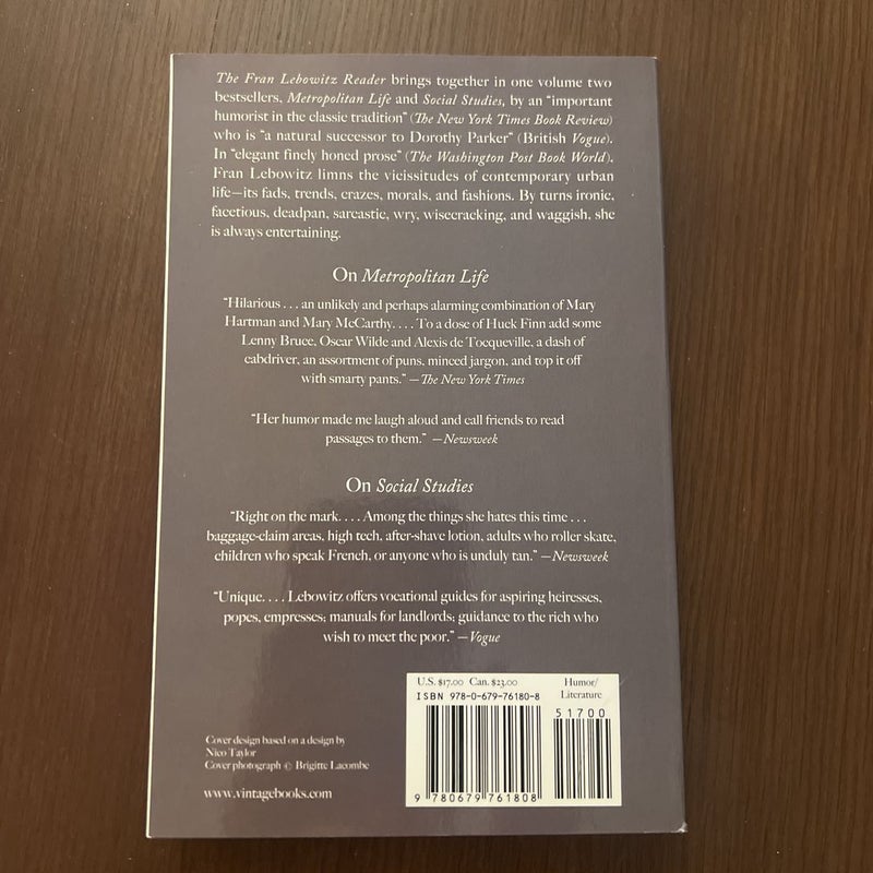 The Fran Lebowitz Reader by Fran Lebowitz, Paperback | Pangobooks