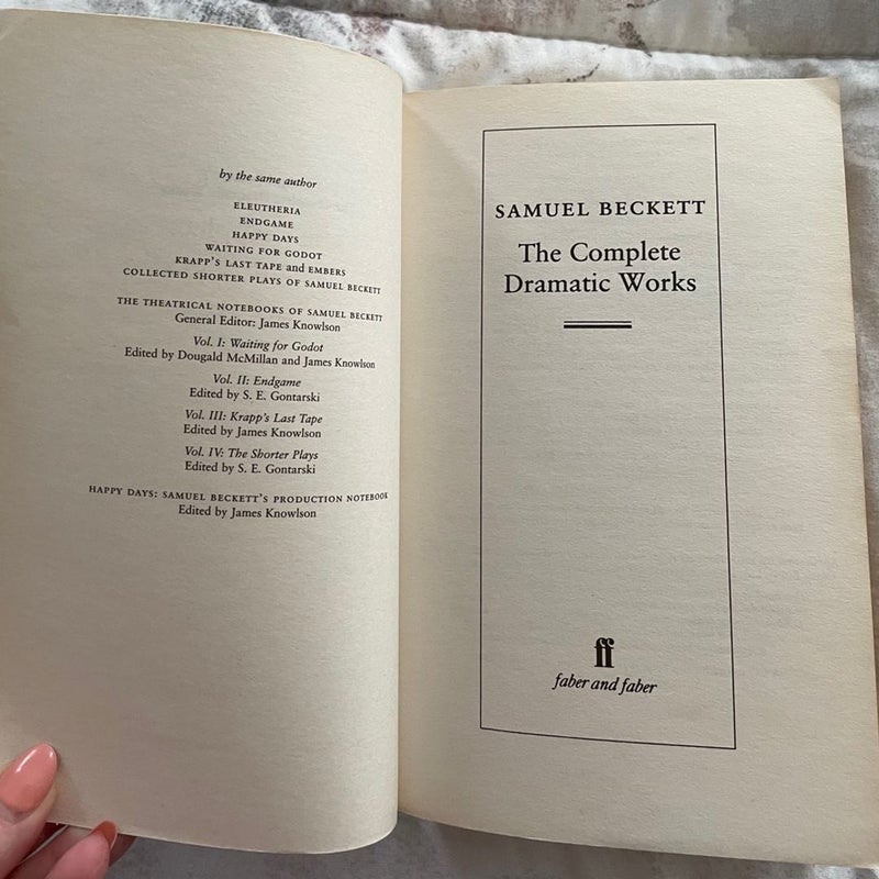 The Complete Dramatic Works of Samuel Beckett by Samuel Beckett ...