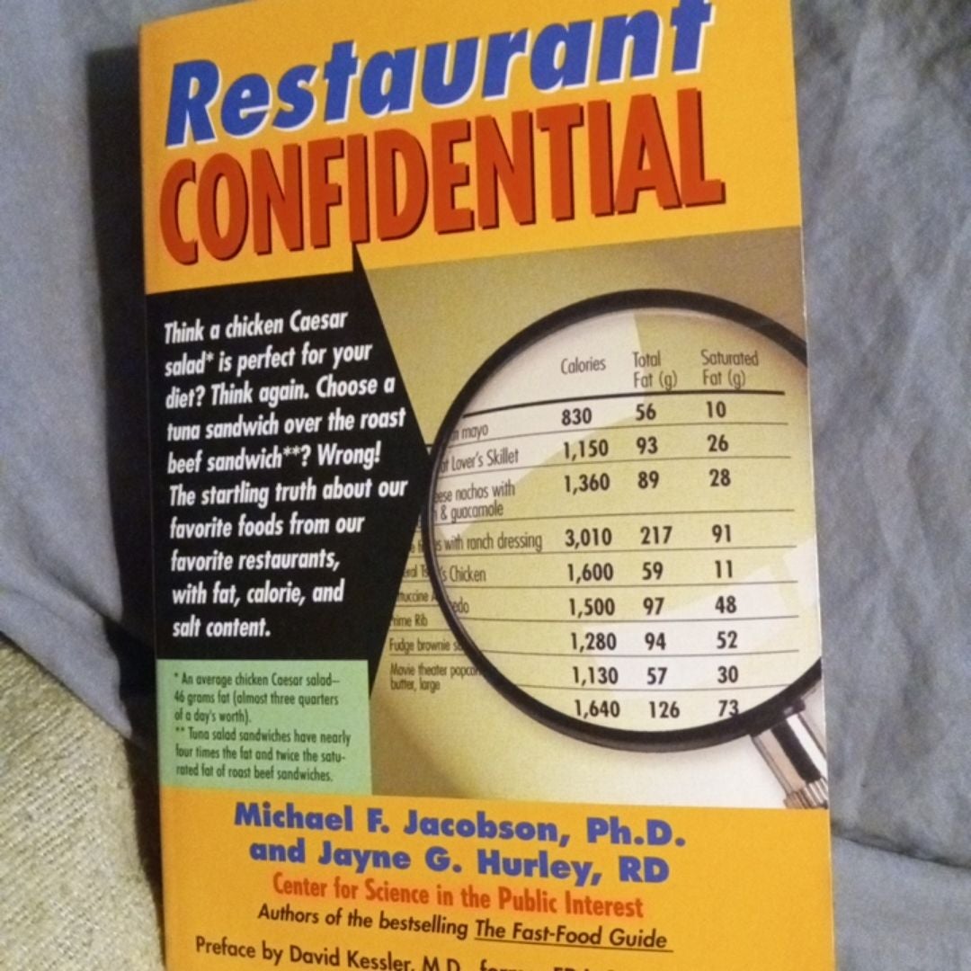 Restaurant Confidential by Michael F. Jacobson, Jayne G. Hurley