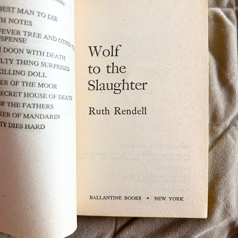 Wolf to the Slaughter