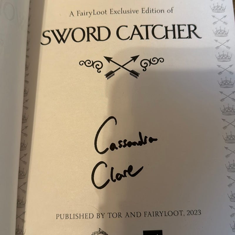 Sword Catcher signed fairyloot by Cassandra Clare, Hardcover | Pangobooks