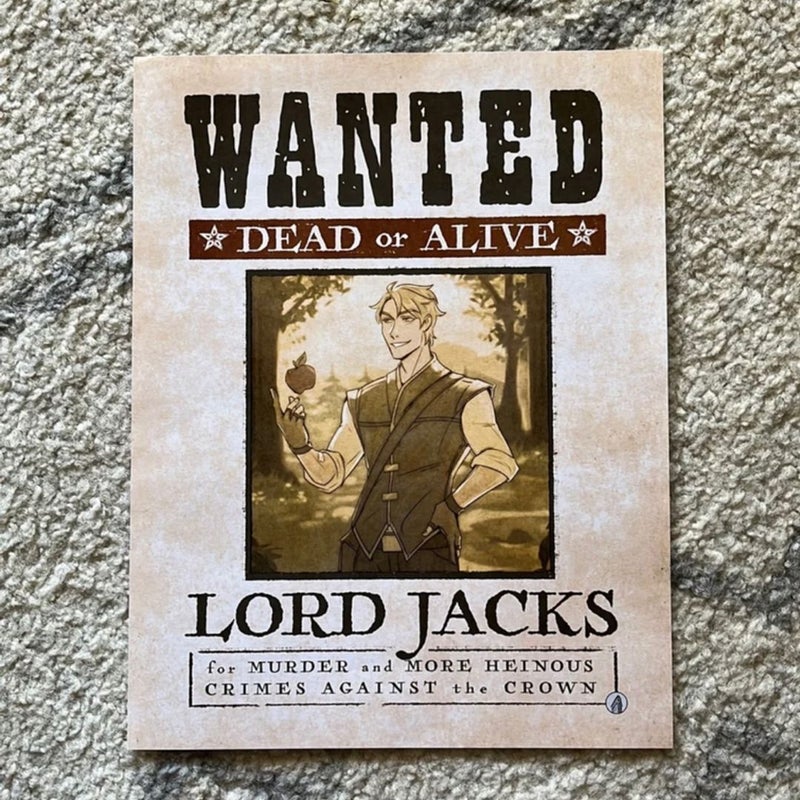 Jacks Wanted Poster - Preorder gift for A Curse for True Love by Stephanie Garber, Paperback ...