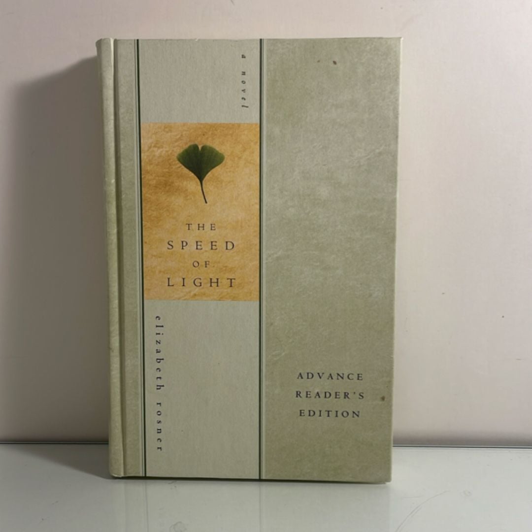 The Speed of Light by Elizabeth Rosner, Hardcover | Pangobooks