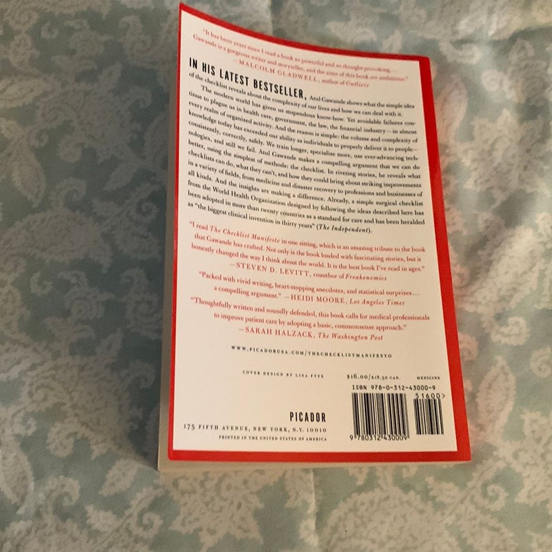 The Checklist Manifesto by Atul Gawande