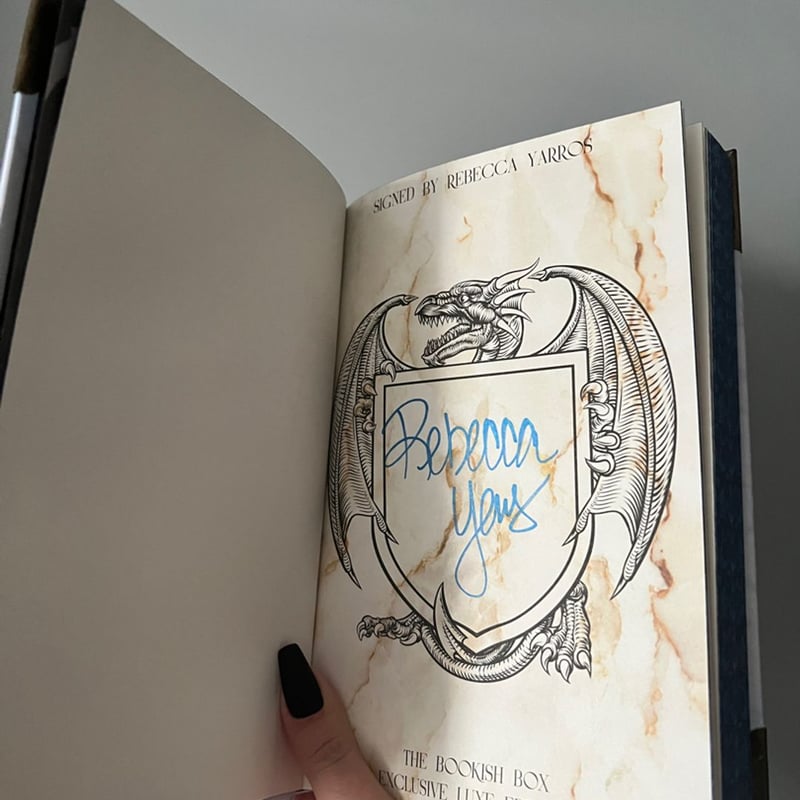Fourth Wing SIGNED Bookish Box edition by Rebecca Yarros, Hardcover ...