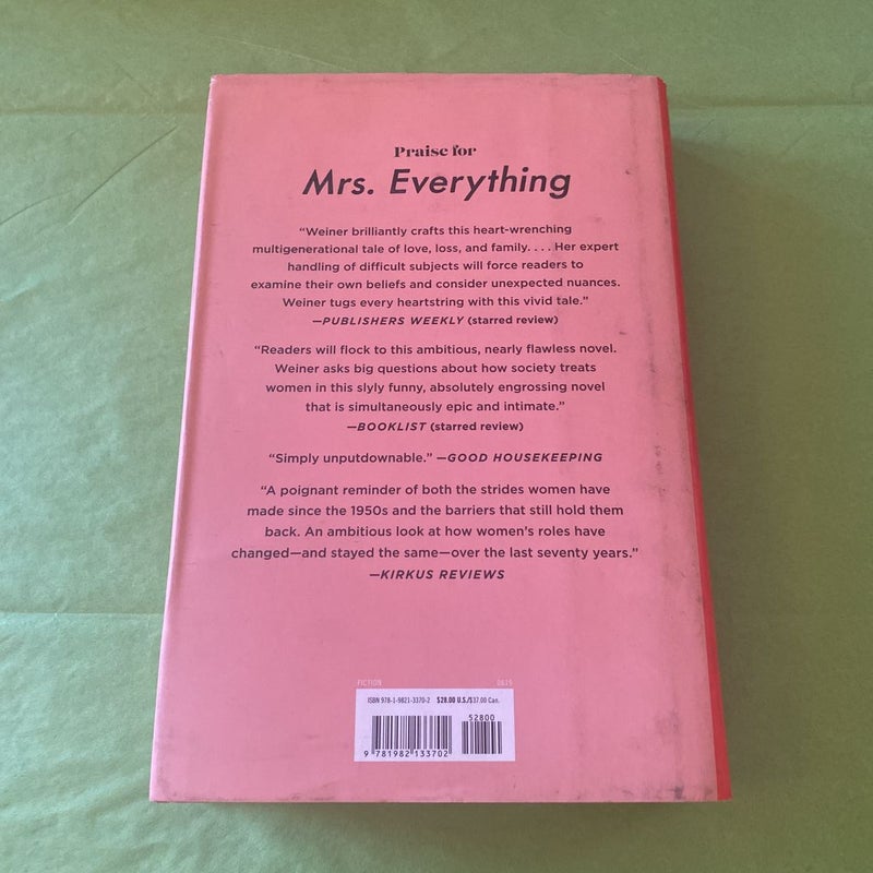 Mrs. Everything by Jennifer Weiner, Hardcover | Pangobooks