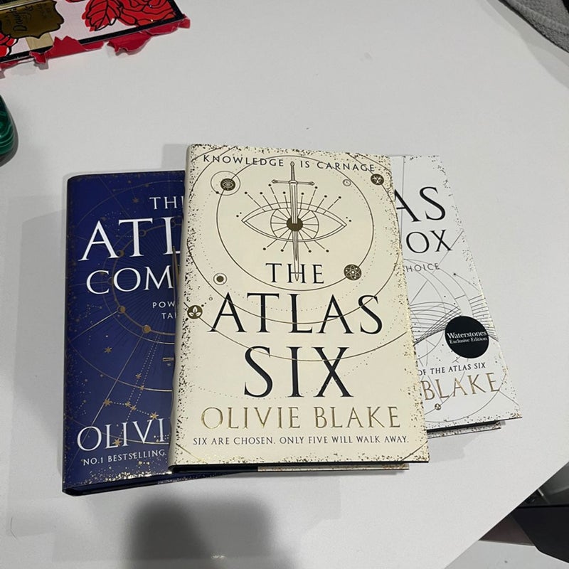 Atlas Six Trilogy Special Editions Sprayed Edges by Olivie Blake ...