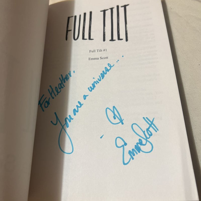 Full Tilt *SIGNED* by Emma Scott, Paperback | Pangobooks