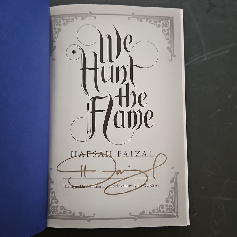 We Hunt the Flame *SIGNED* by Hafsah Faizal, Hardcover | Pangobooks