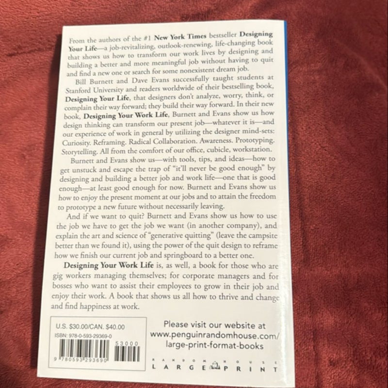 Designing Your Work Life by Bill Burnett, Dave Evans