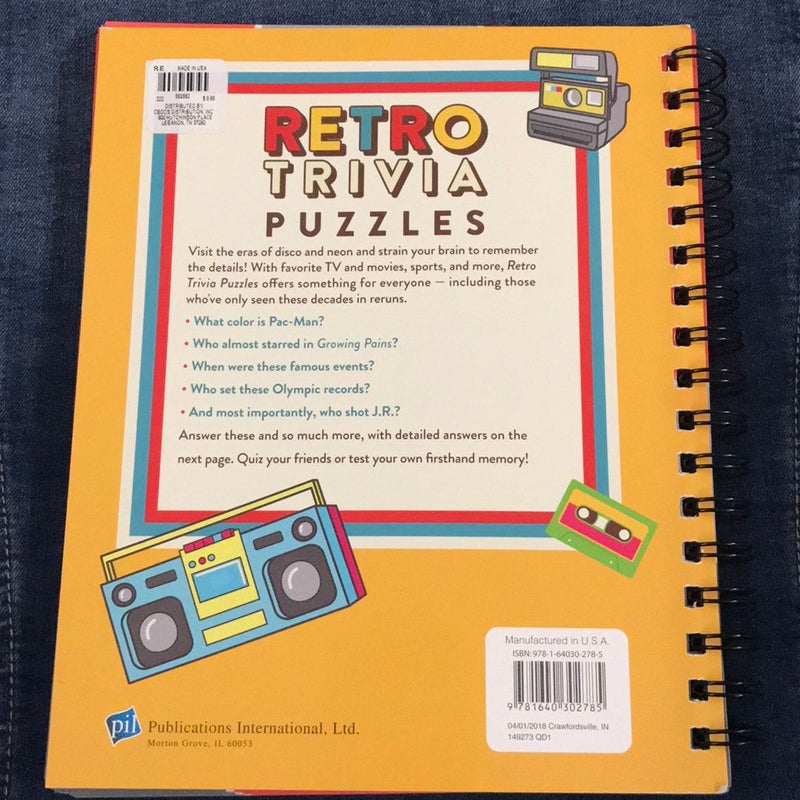 Brain Games Retro Trivia Puzzles by Publications International ...