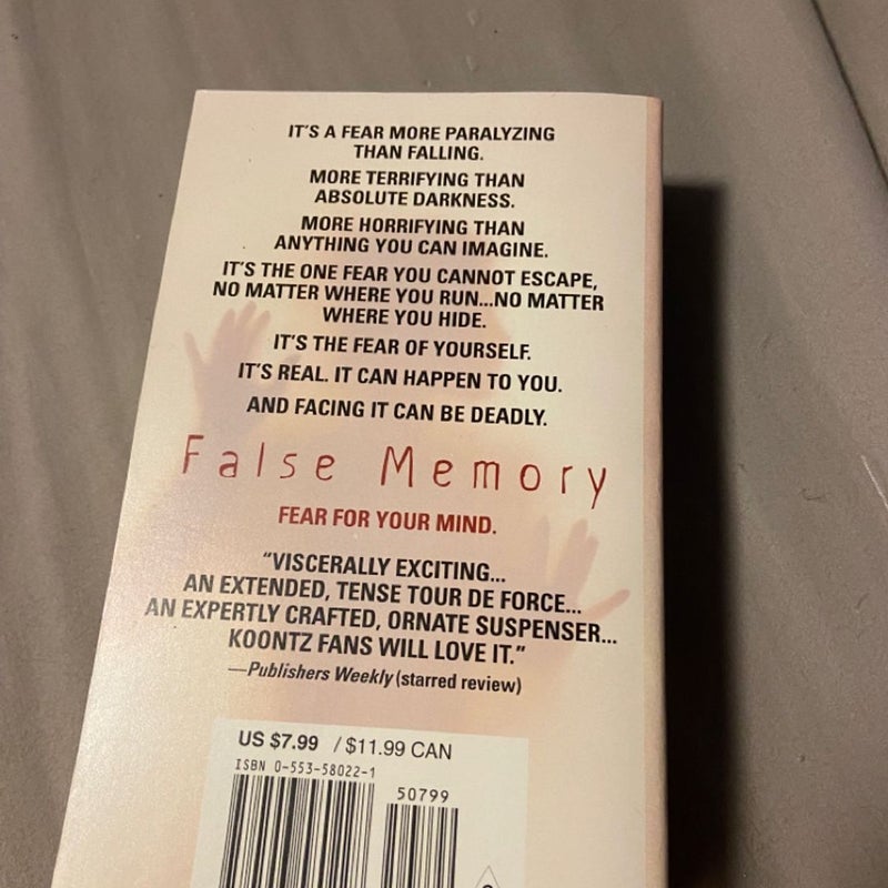 False Memory by Dean Koontz, Paperback | Pangobooks