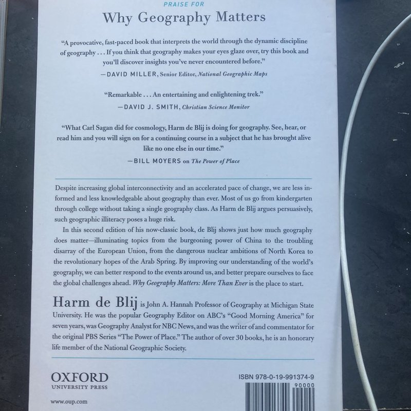 Why Geography Matters By Harm De Blij Paperback Pangobooks
