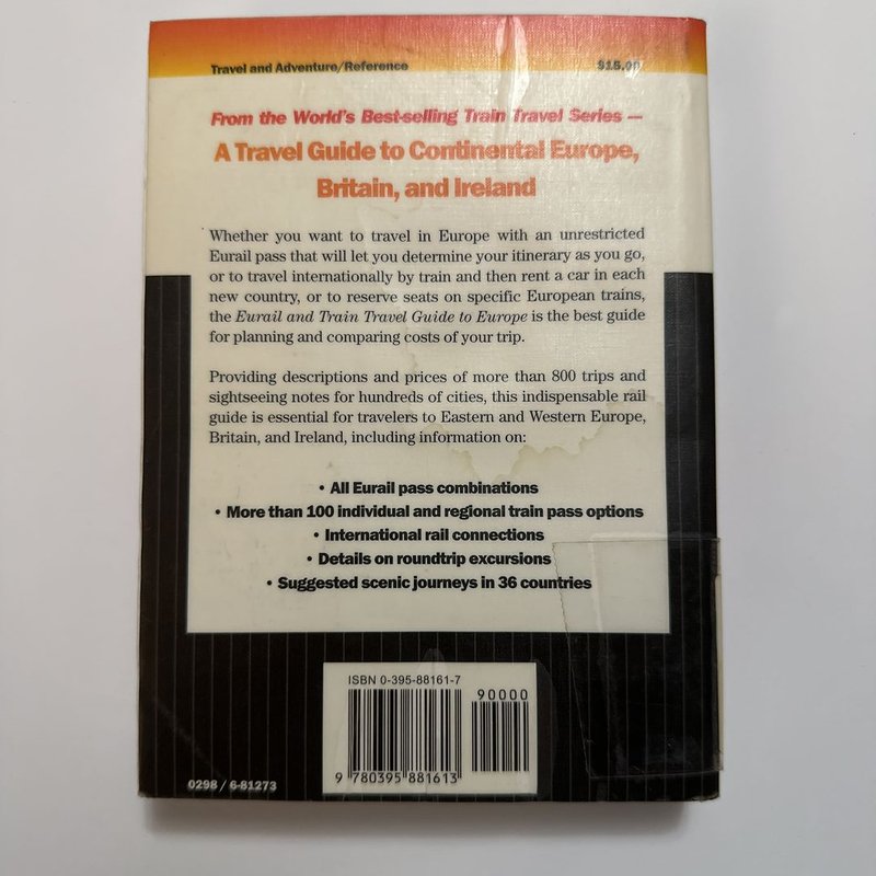 The 1998 Eurail and Train Travel Guide to Europe by , Paperback ...