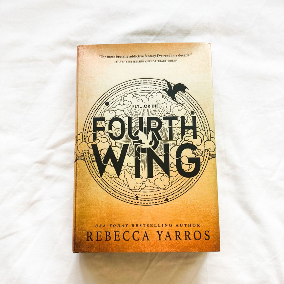 Fourth Wing First Edition with Stenciled Edges Rebecca Yarros www ...