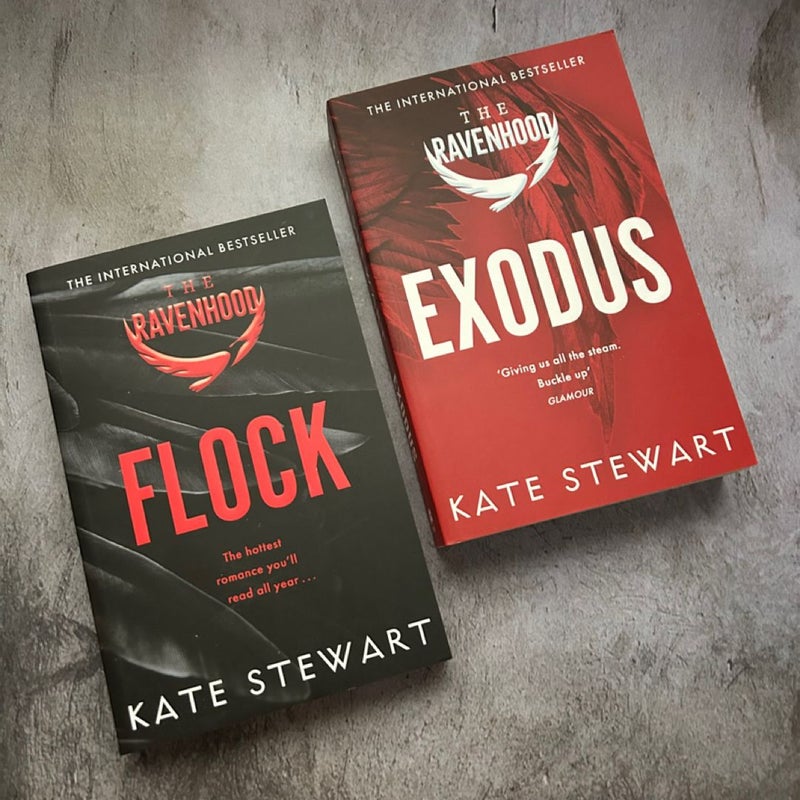 Ravenhood Trilogy - Flock, Exodus & The Finish Line by Kate Stewart ...