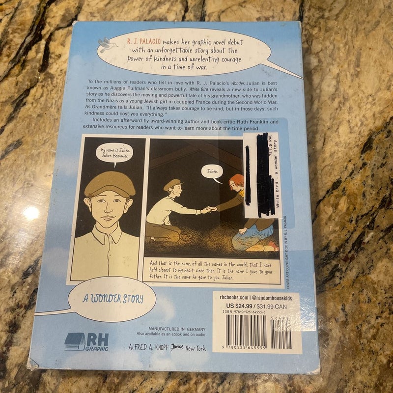 White Bird: a Wonder Story (a Graphic Novel) by R. J. Palacio ...