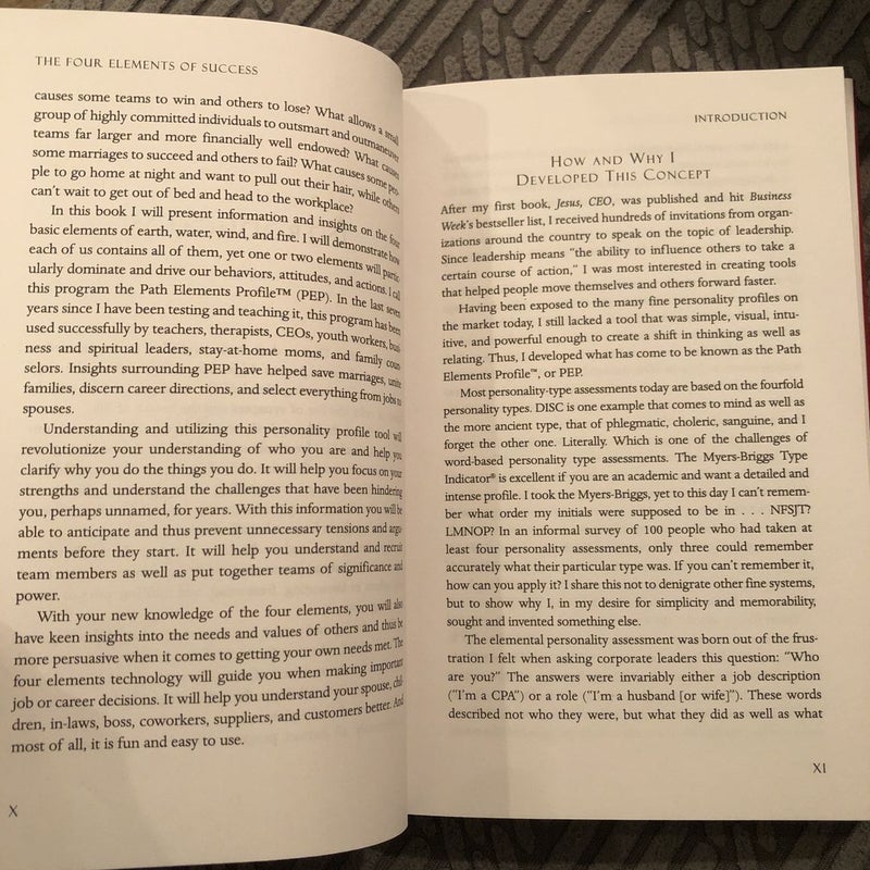 The Four Elements of Success by Laurie Beth Jones, Hardcover | Pango Books