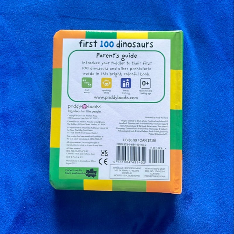 First 100: First 100 Dinosaurs by Roger Priddy, Hardcover | Pangobooks