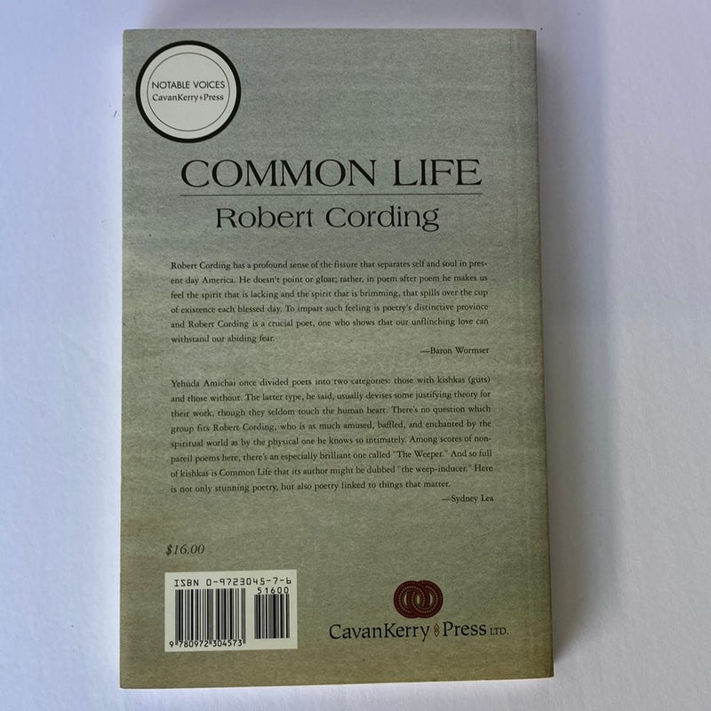 Common Life by Robert Cording, Paperback | Pangobooks