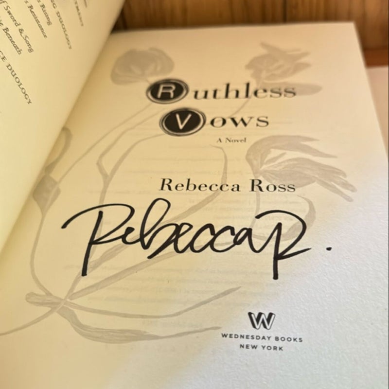 SIGNED Divine Rivals and Ruthless Vows (B&N Special Edition) by Rebecca ...