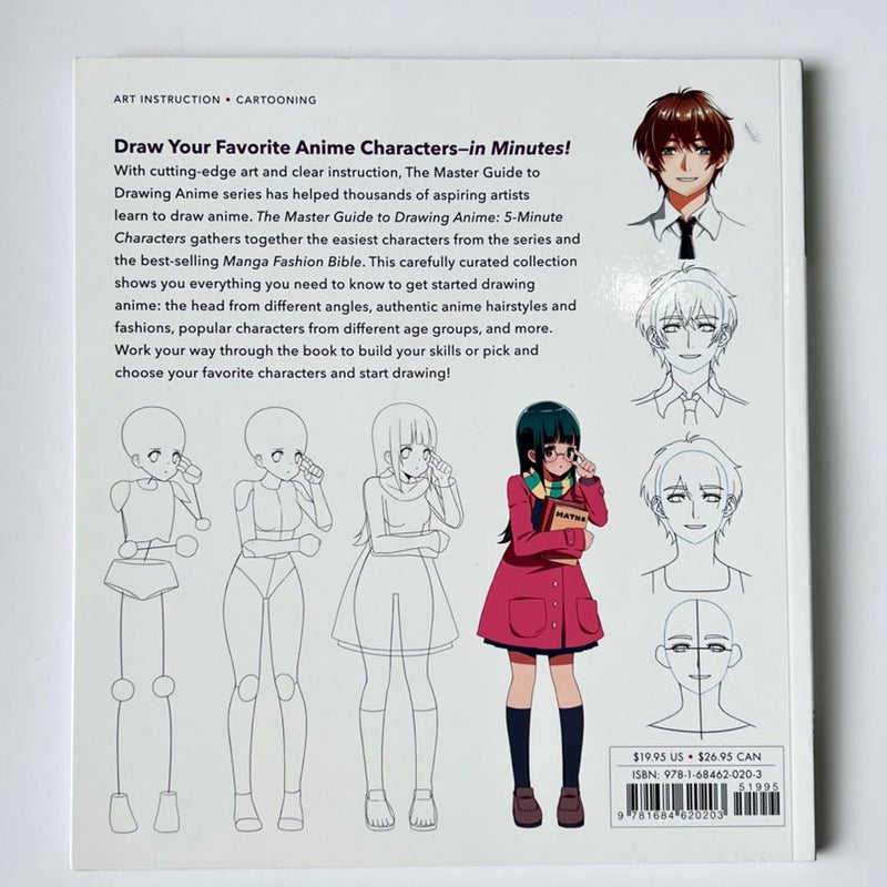 Master Guide to Drawing Anime: 5 Minute Characters by Christopher Hart ...