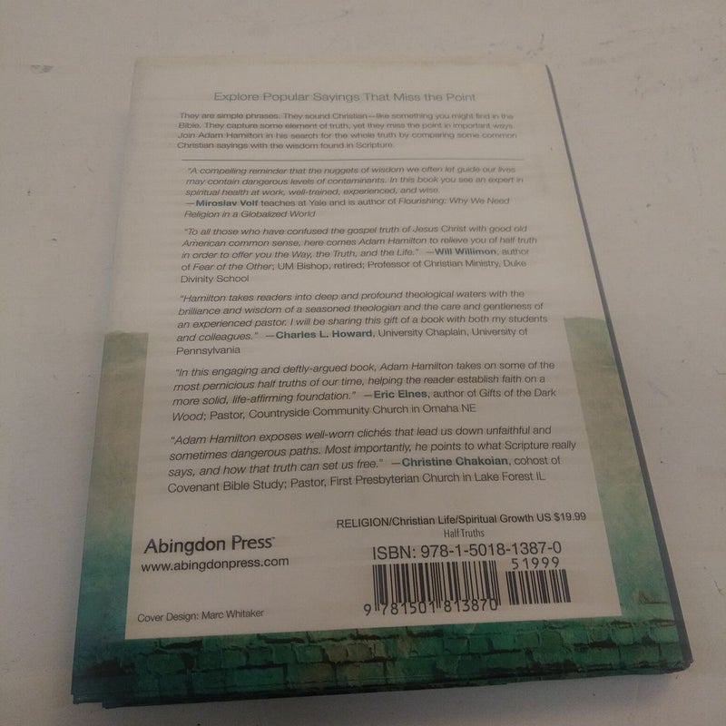 Half Truths by Adam Hamilton, Hardcover | Pangobooks
