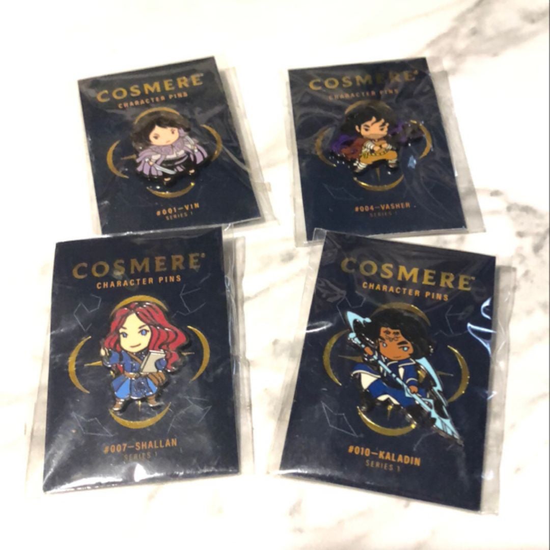 DragonSteel character pins - 4 pin set by Brandon Sanderson, Paperback ...