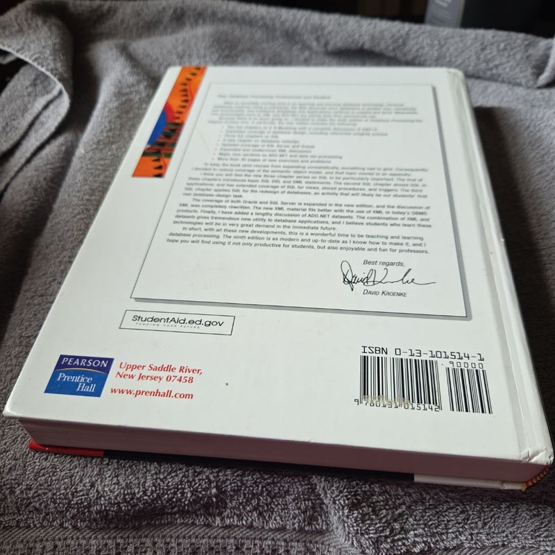 Database Processing by Don F. Seaman, David M. Kroenke, David J. Auer