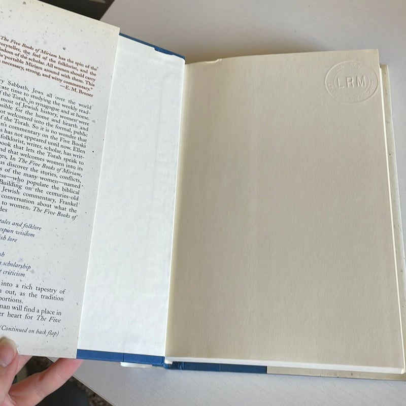 The Five Books of Miriam by Ellen Frankel, Hardcover | Pangobooks