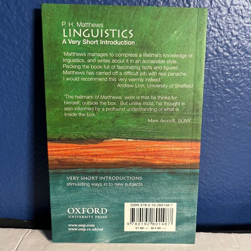 Linguistics: a Very Short Introduction by P. H. Matthews