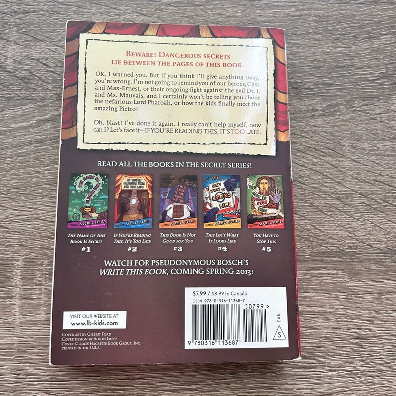 The Secret Series Complete Collection by Pseudonymous Bosch, Paperback ...
