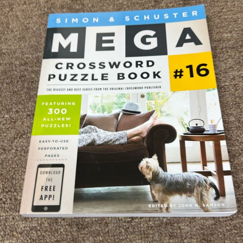 Simon and Schuster Mega Crossword Puzzle Book #16 by John M. Samson