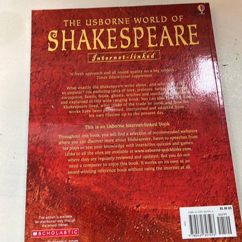 Usborne World Of Shakespeare by Anna Claybourne, Paperback | Pangobooks