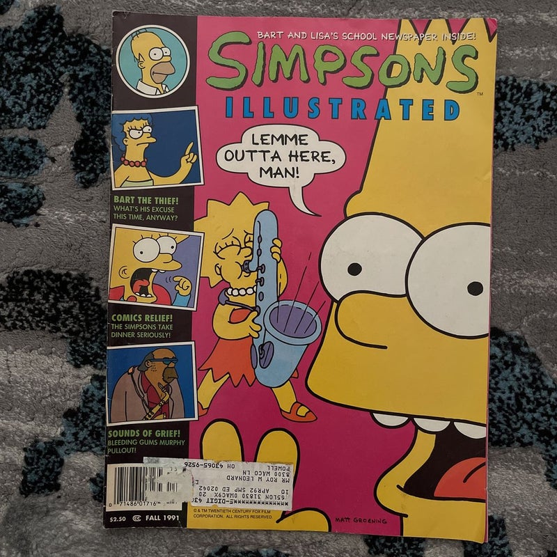 The Simpsons magazine and comic bundle