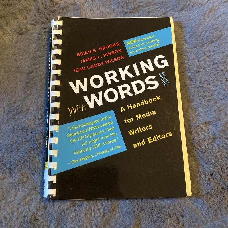 Working with Words by Brian S. Brooks, Paperback | Pangobooks