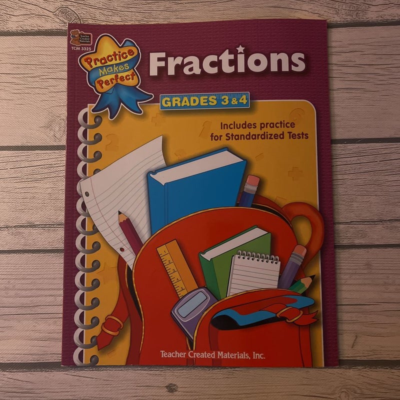 Fractions, Grade 4 by Carson-Dellosa Publishing Staff