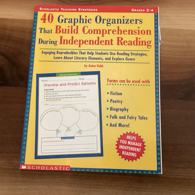 40 Graphic Organizers That Build Comprehension During Independent ...