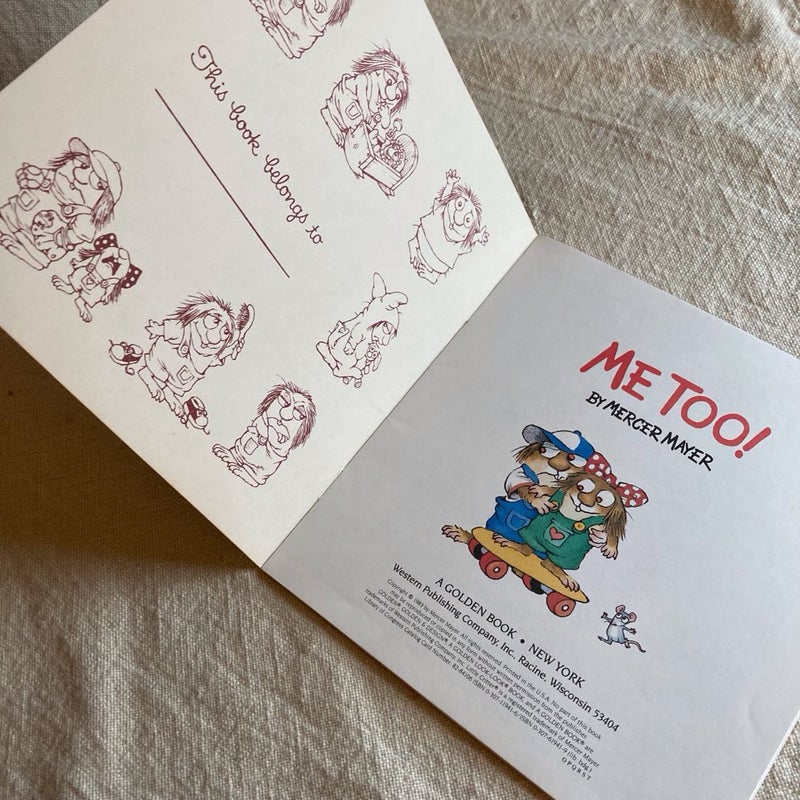 Me Too! (Little Critter) by Mercer Mayer (Illustrator), Paperback ...