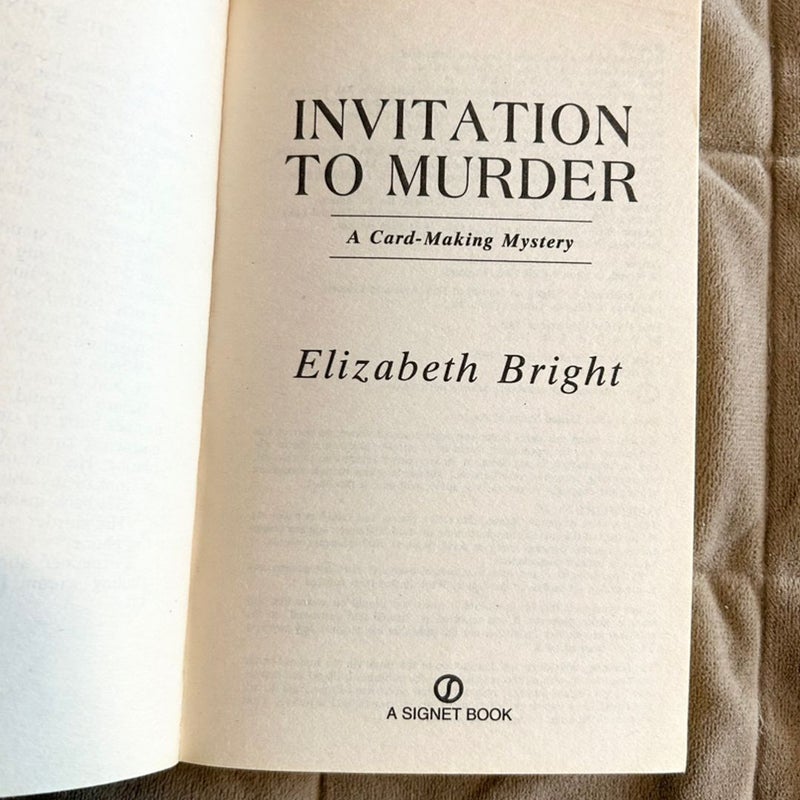 Invitation to Murder by Elizabeth Bright, Paperback | Pangobooks