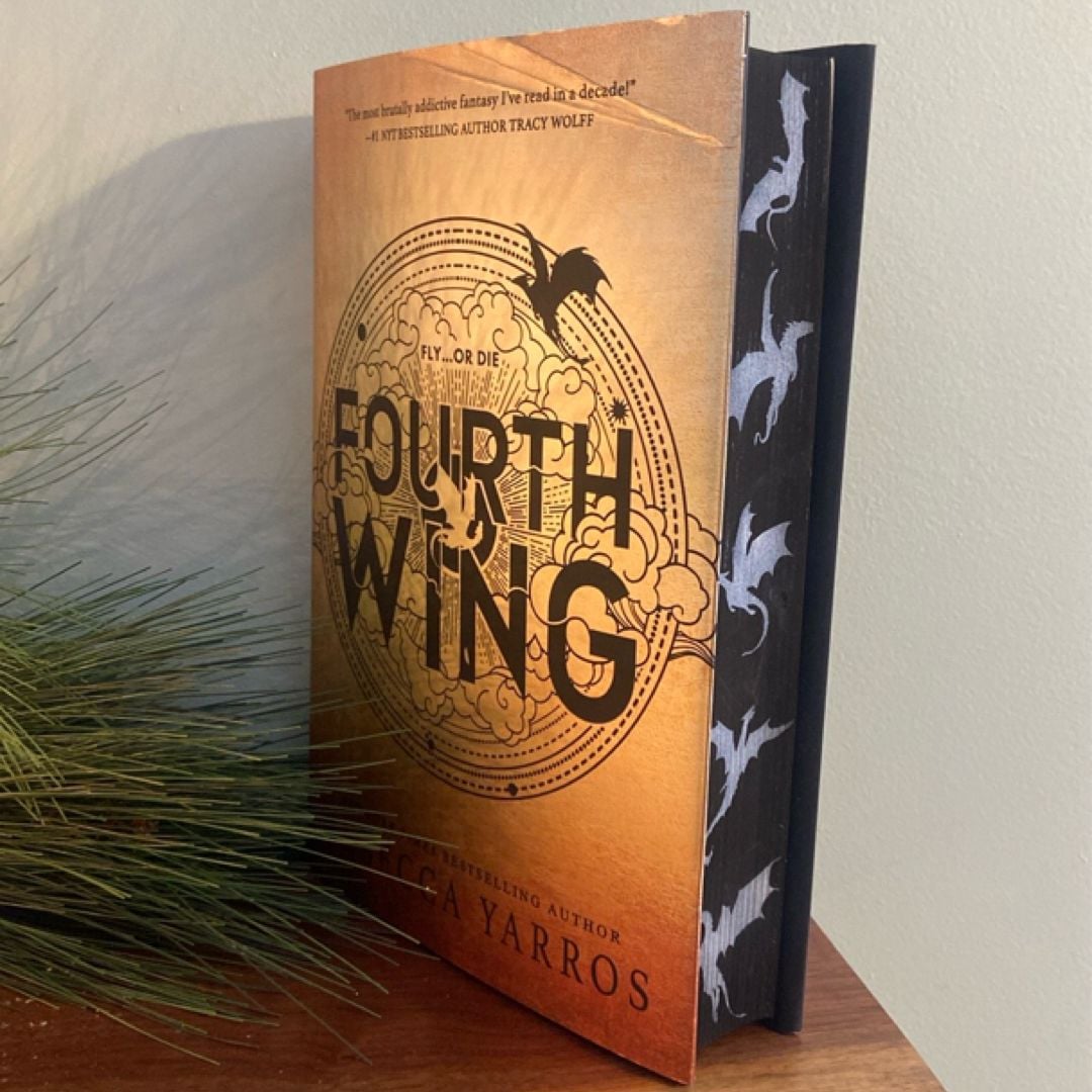 Fourth Wing - custom sprayed edges by Rebecca Yarros, Hardcover ...