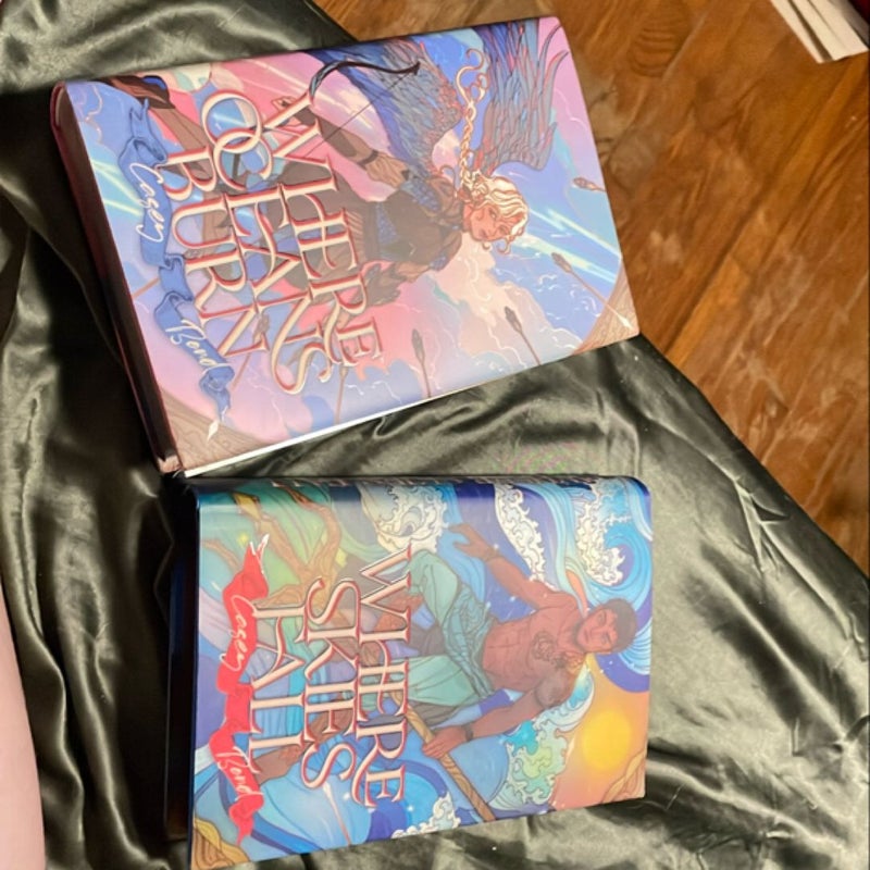 Where Oceans Burn/Where Skies Fall by Casey Bond, Hardcover | Pangobooks