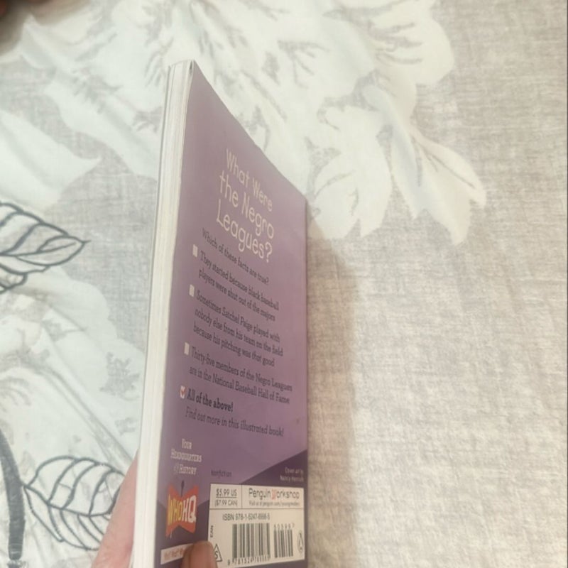 What Were the Negro Leagues? by Varian Johnson, Who HQ